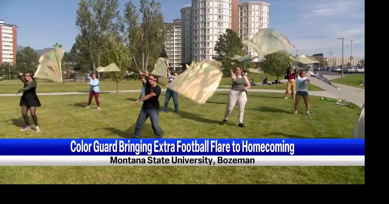 Montana State University Color Guard brings extra flare to homecoming ...