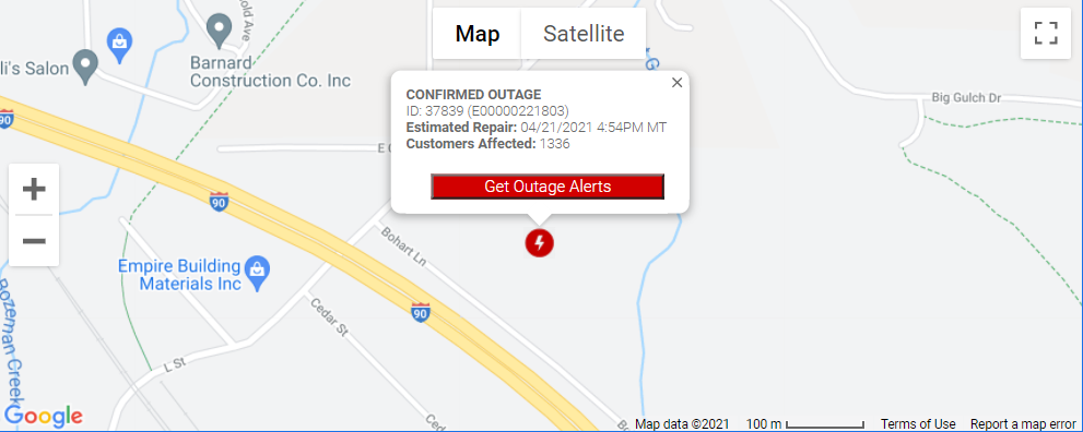 Power outage in Bozeman affecting over 1,300 NorthWestern Energy ...