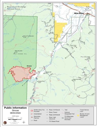 Grouse Fire structure protection crews assess areas around Pettengill ...