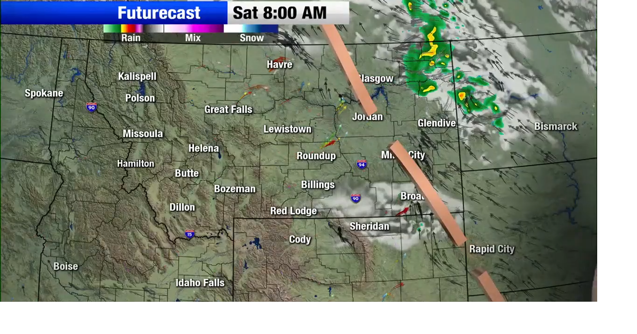 Severe storms set to hit central Montana tonight, clear skies expected ...