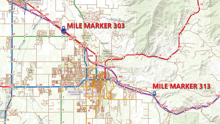 Speed limit reduced on portion of I-90 within the Bozeman area ...