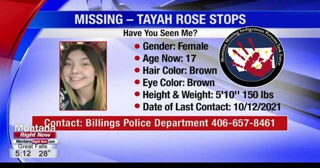 'Have you seen me?': Tayah Rose Stops | | montanarightnow.com