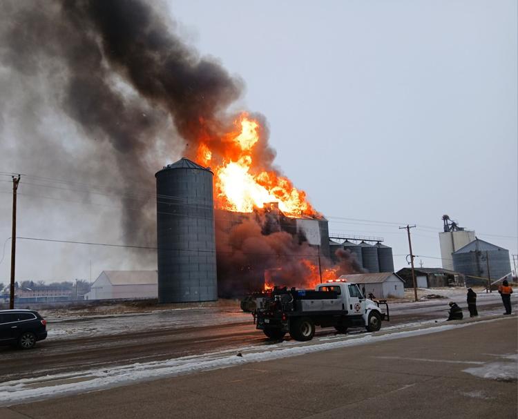 Grain elevator fire contained in Wolf Point, debris expected to smolder ...