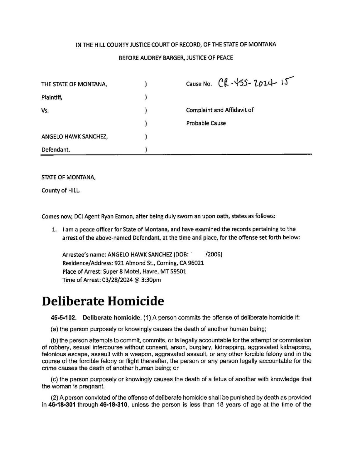 Hill County releases affidavits for two 18-year-olds charged for ...