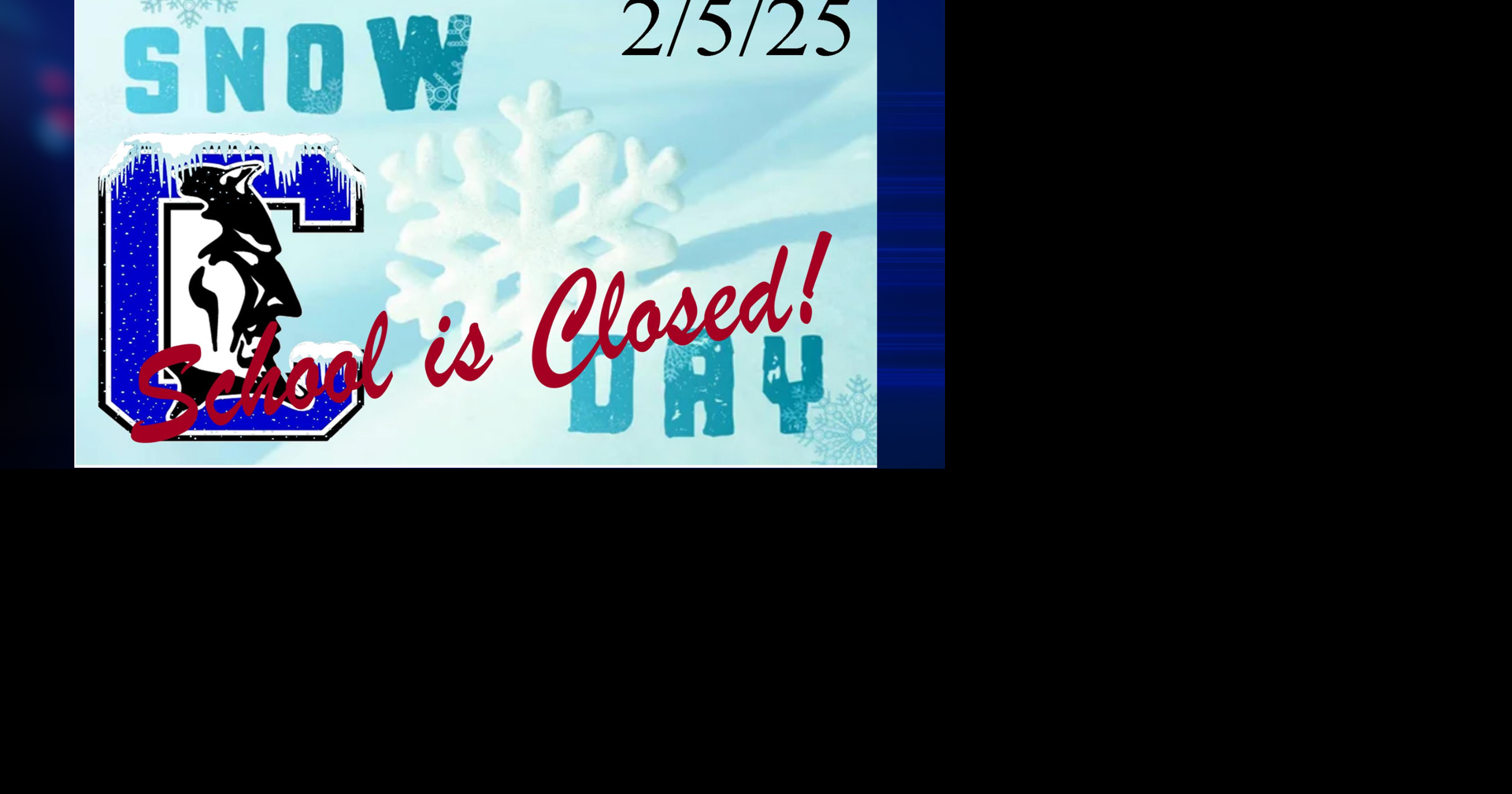 school closed snow