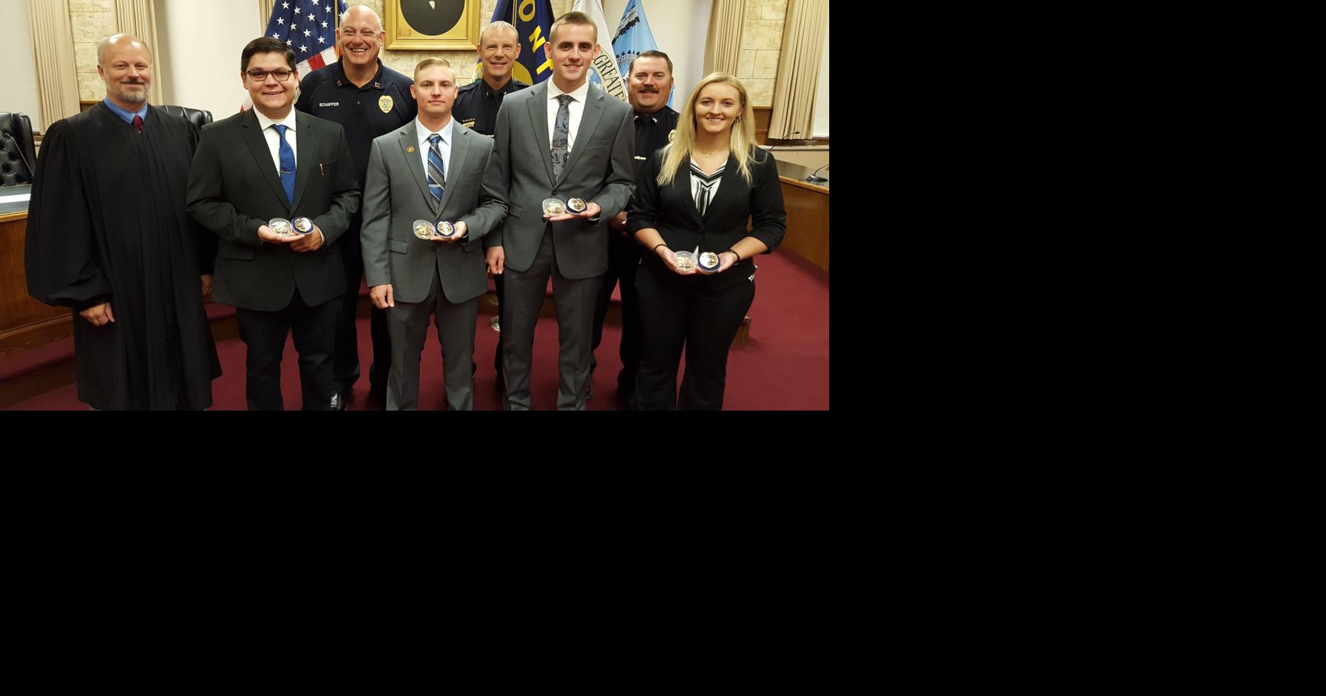 Four new Great Falls Police Department Officers sworn in Wednesday ...