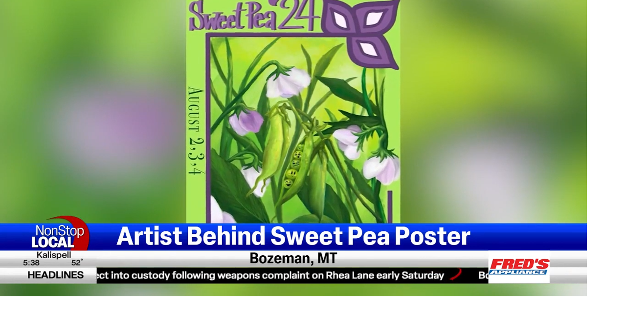 Bozeman High School art student wins Sweet Pea Festival poster contest ...