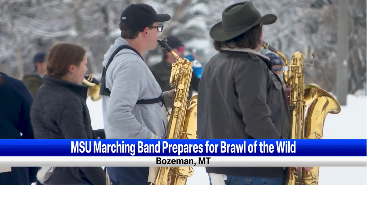 MSU marching band gets ready for Brawl of the Wild | Bozeman News ...