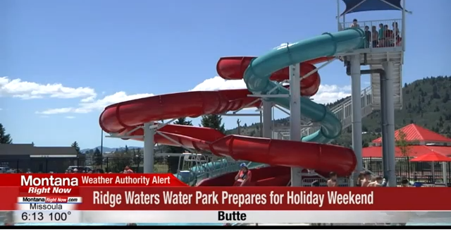 Ridge Water Waterpark prepares for holiday weekend | Butte News ...