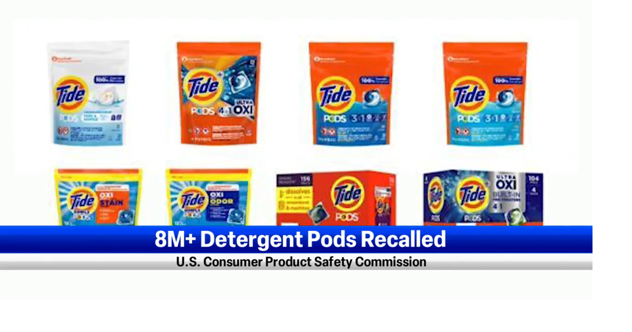Millions of laundry detergent pods recalled | National News ...