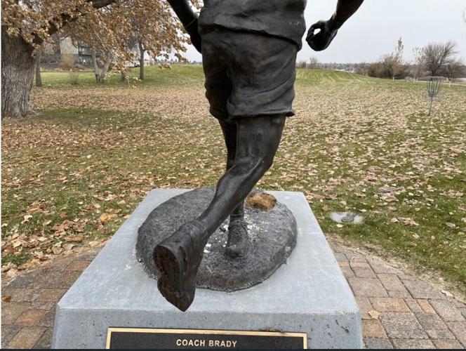 Great Falls PD asks for your help solving Coach Brady statue vandalism ...