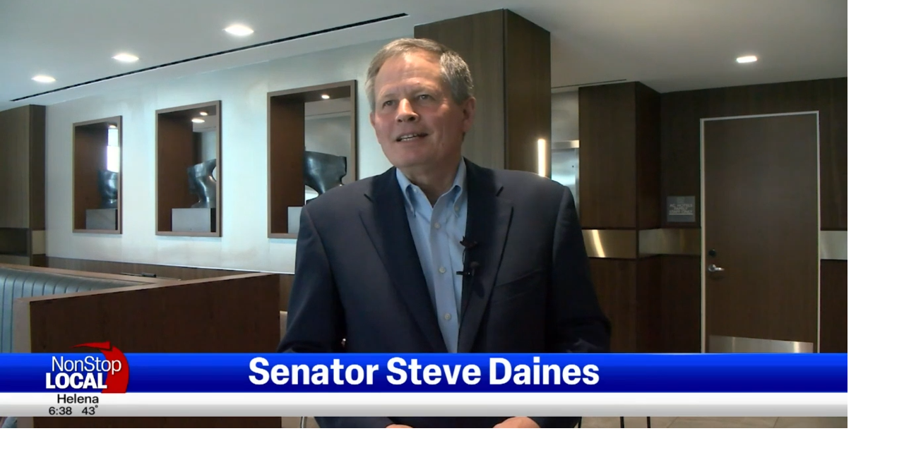 Senator Steve Daines speaks about wildland firefighting at Montana ...