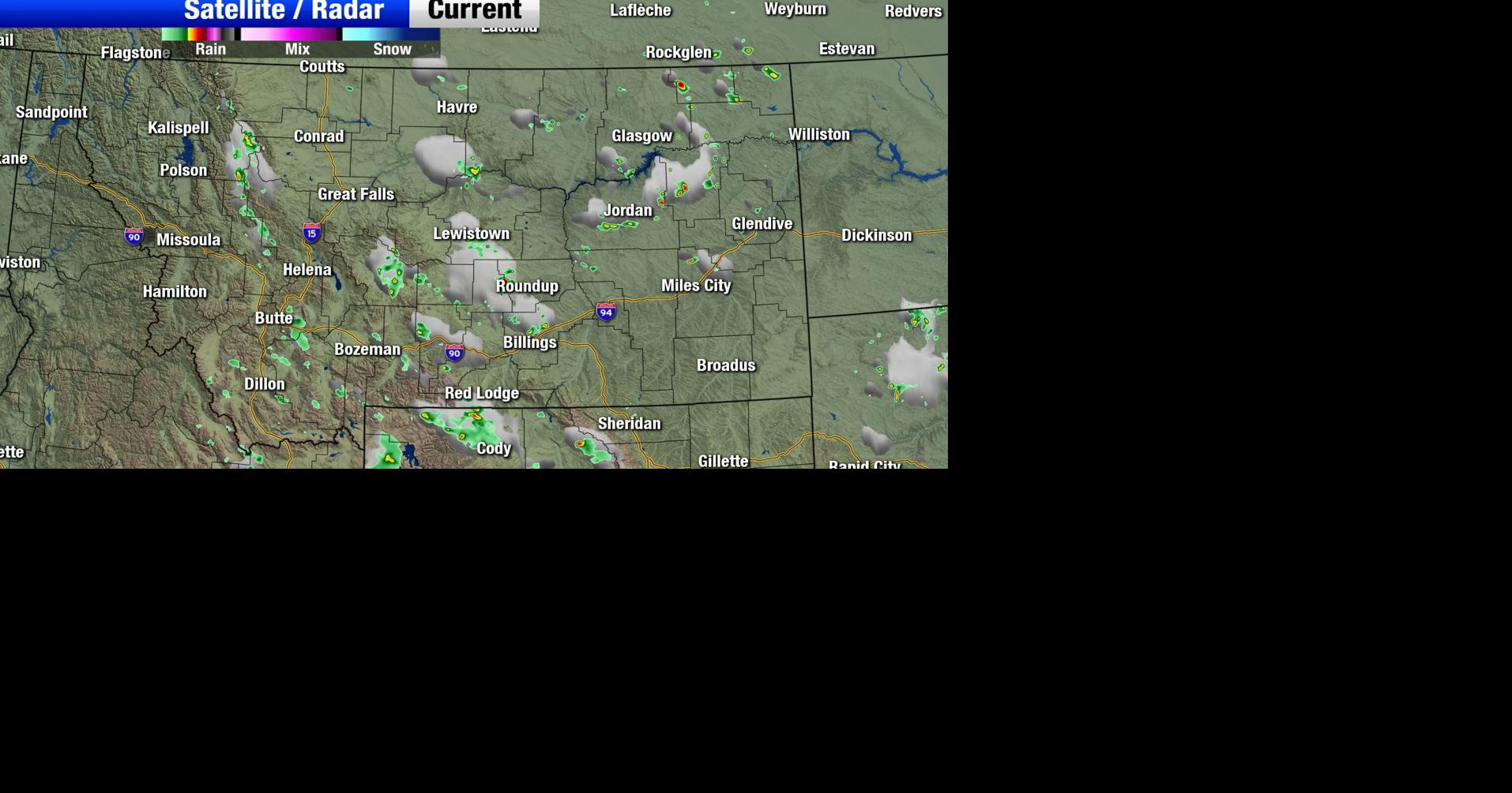 Isolated thunderstorms across central & east MT, Excessive Heat ...