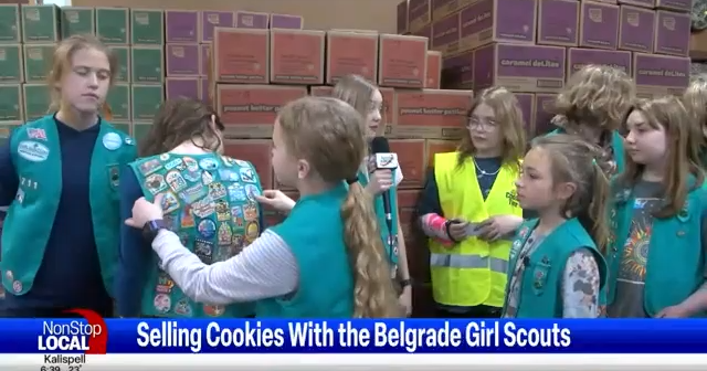 Belgrade Girl Scout troop learns life skills through selling cookies ...