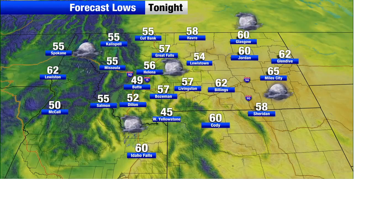 Cooling trend enters Montana Wednesday; afternoon showers are on the ...