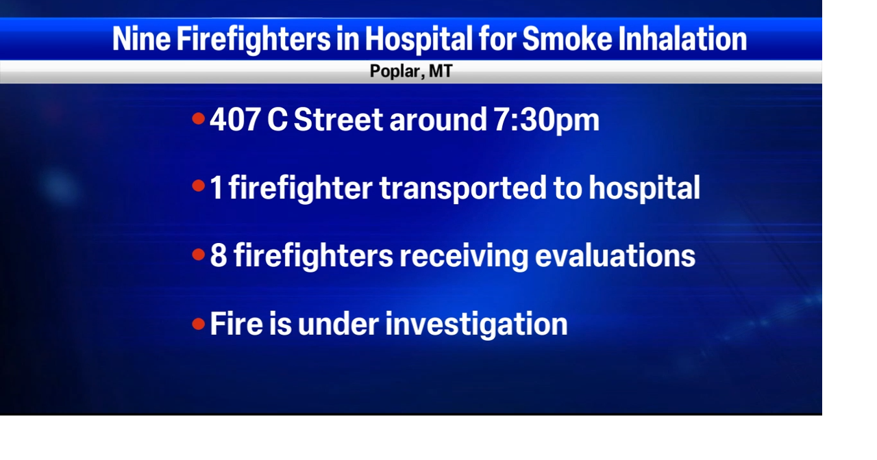 Nine firefighters hospitalized after toxic smoke exposure in Poplar ...