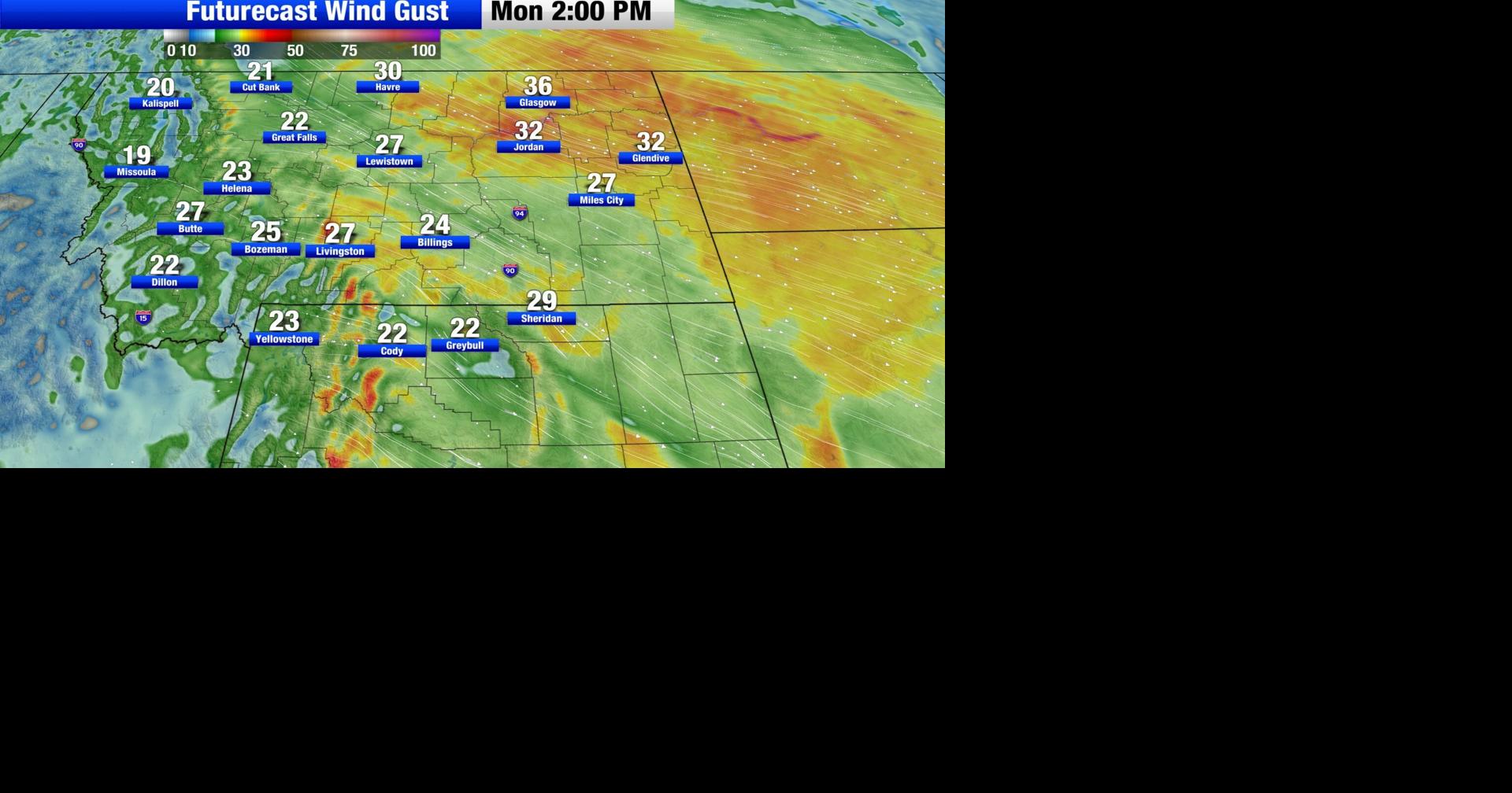 Strong northwest winds can be expected across the eastern two-thirds of ...