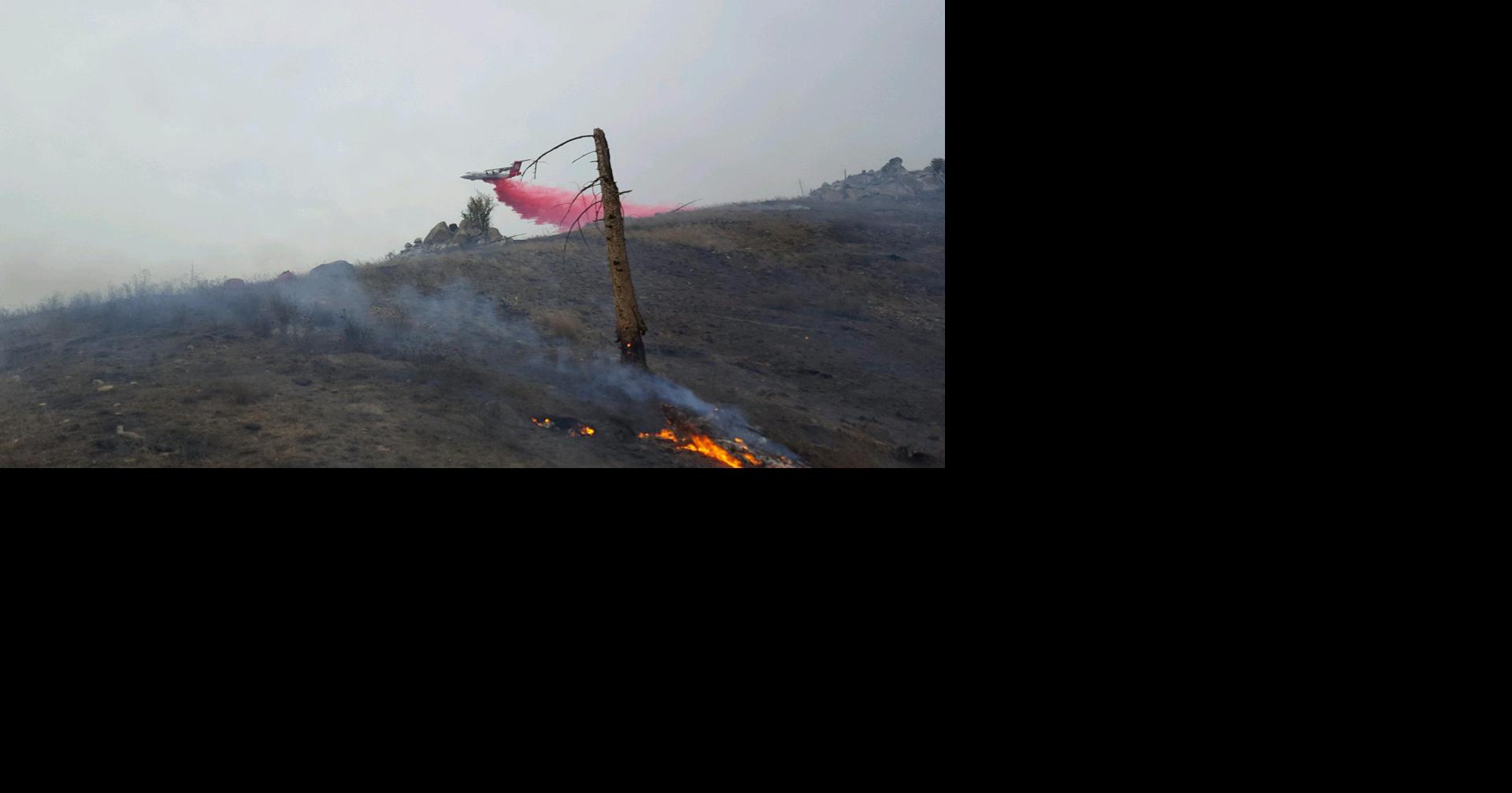 Crews working to suppress Lawrence Gulch Fire off Highway 93 near Sula ...