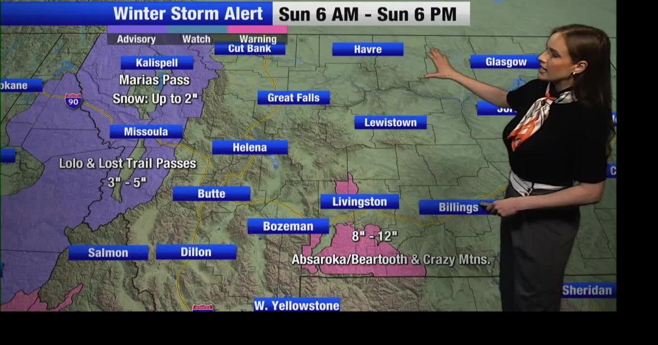 High winds and snow warnings sweep across Montana today | Montana Local ...