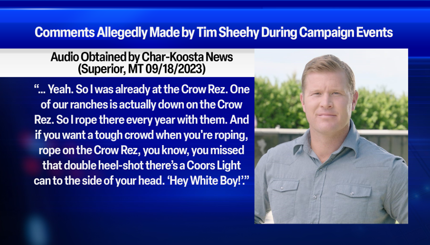 Tribal chairman denounces Sheehy for 'very disparaging and degrading ...