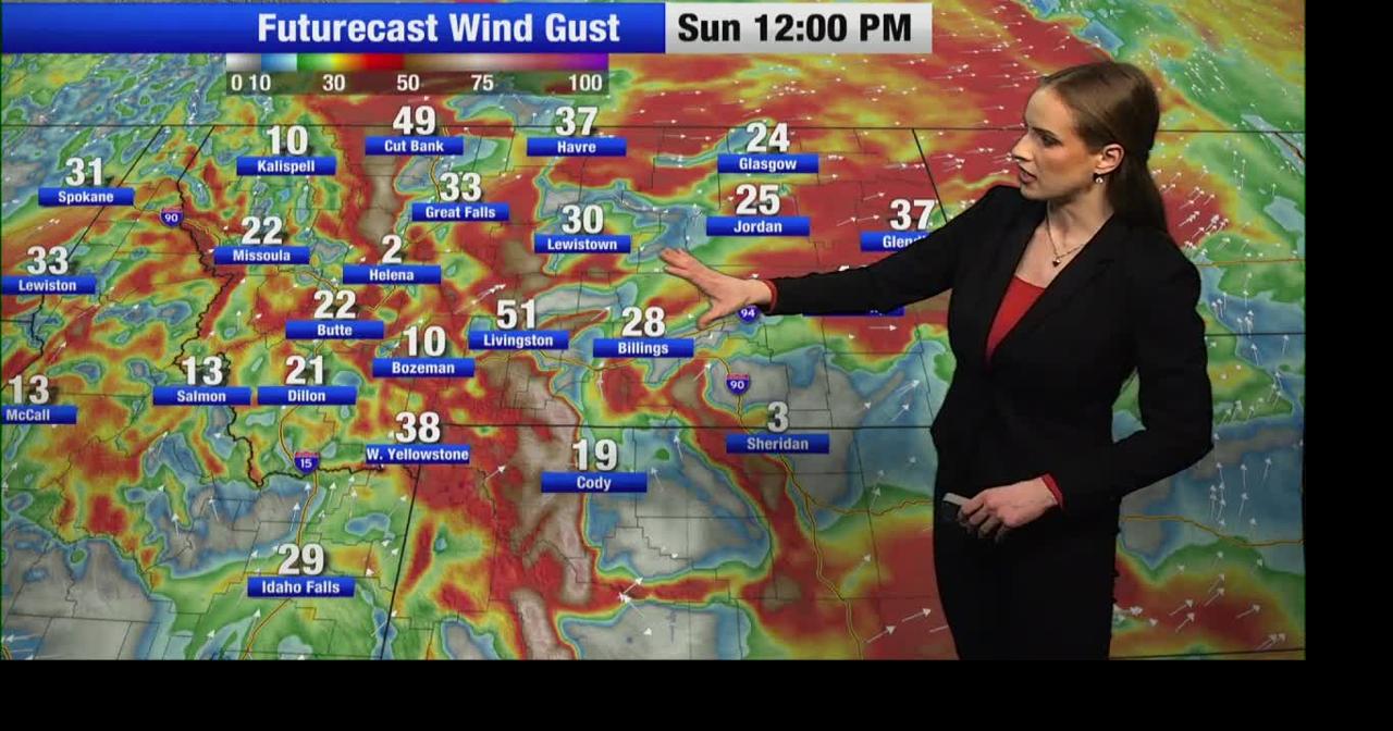 High wind alerts and flood watches in Montana | Montana Local Weather ...