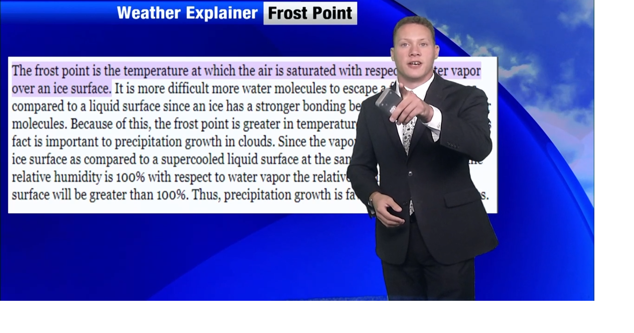 Weather Explainer: Dew point and frost point | Weather Explainers | montanarightnow.com