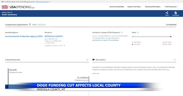Missoula County loses $1 million in federal funding for energy ...