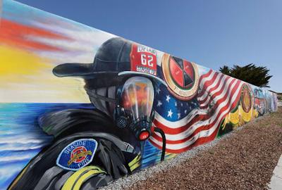 Seaside Fire Station mural. | A&E | montereycountynow.com