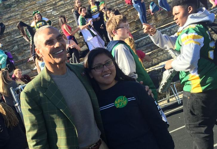 NFL great Herm Edwards gives Monterey High gold Super Bowl footballs ...