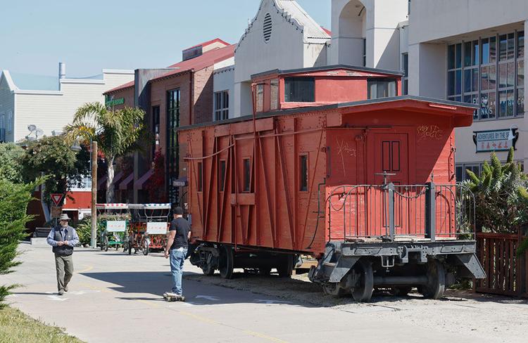 The historic train car near Cannery Row in Monterey is up for sale ...