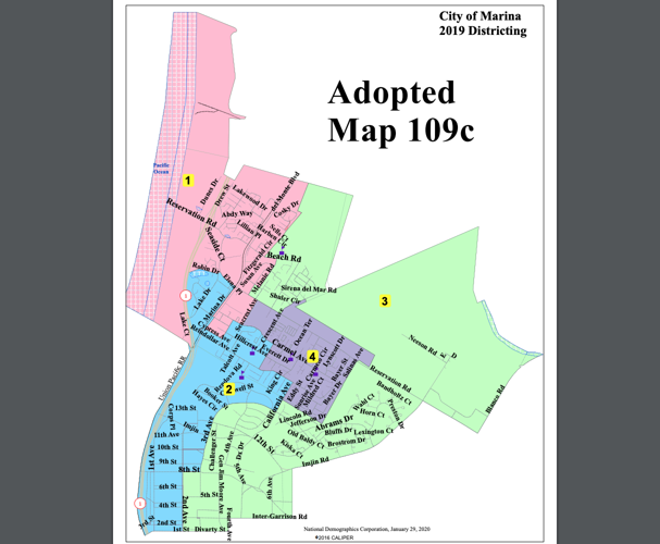 Marina selects new voting districts for the next 10 years, and changes ...