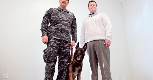 A K9 hero helps honor the canine heroes who saved him after a life ...