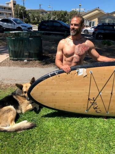 Paddle boarder and his dog escape a shark bite at Lovers Point. | News ...