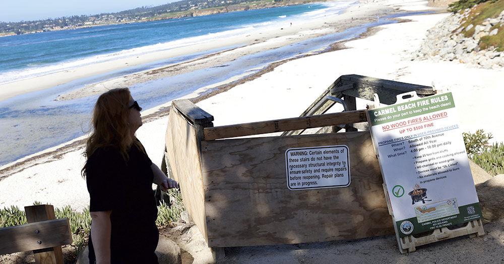 Carmel Beach Stairs Remain Closed After Winter Storm Damag | News ...