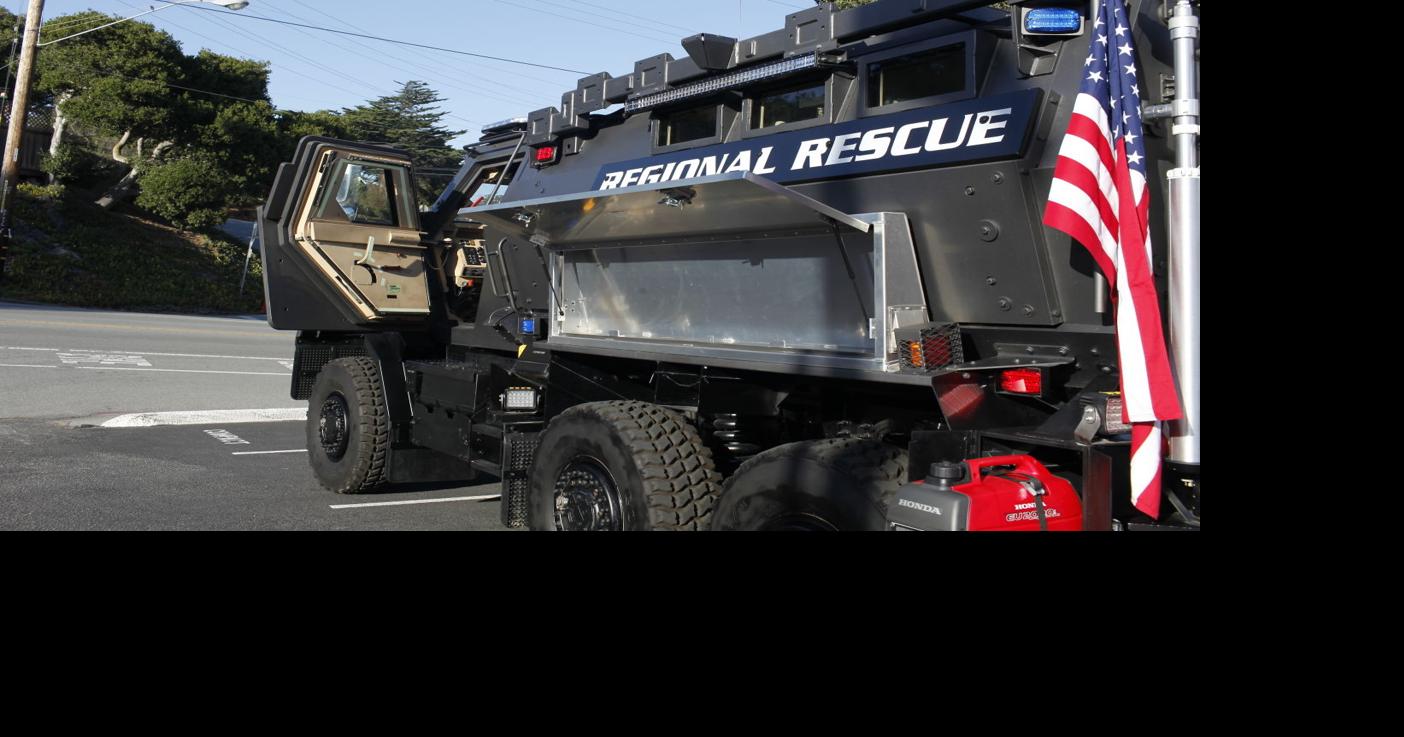 A reporter takes a ride around town in Del Rey Oaks' new MRAP; city ...