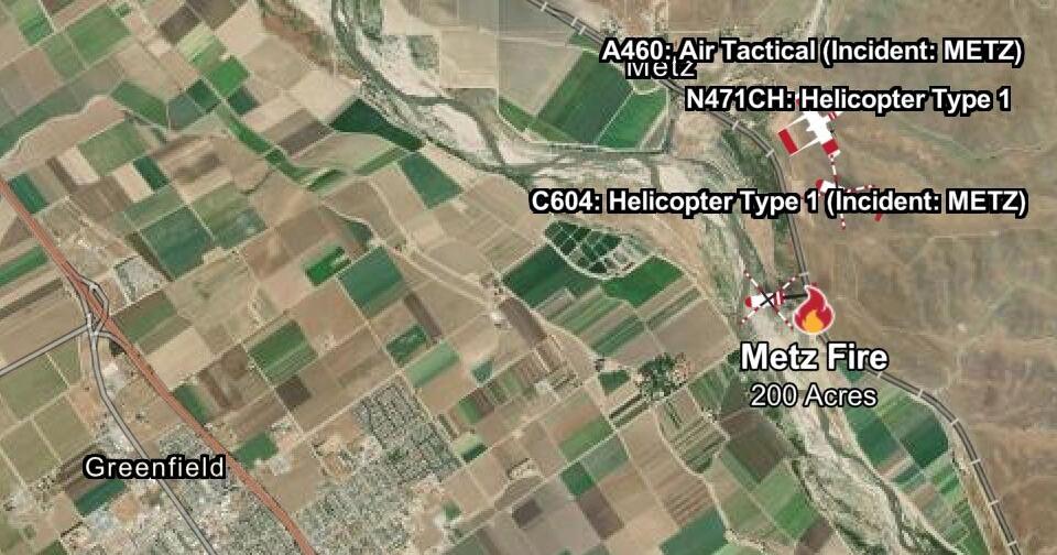 Wind-Driven Grass Fire in Greenfield Threatens 1,000 Acres | News ...