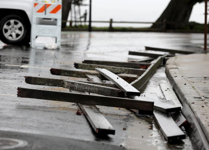 PHOTOS: A winter storm brings wind, rain and big waves to Monterey ...