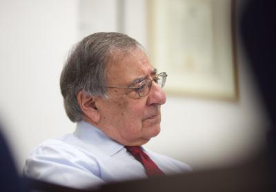 Leon Panetta speaks on world leadership in a time when democracy is ...