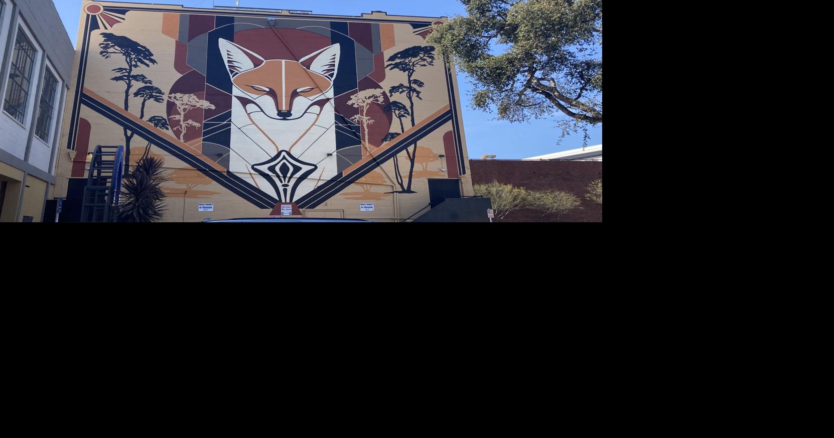 Giant Fox Mural at Fox Theater: Salinas City Center's Newe | Arts ...