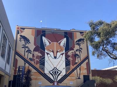 Giant Fox Mural at Fox Theater: Salinas City Center's Newe | Arts ...