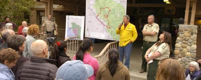 Big Sur residents meet nightly for updates on the Basin Complex fires ...