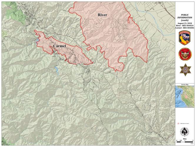 Firefighters make progress on containment of River and Carmel fires ...
