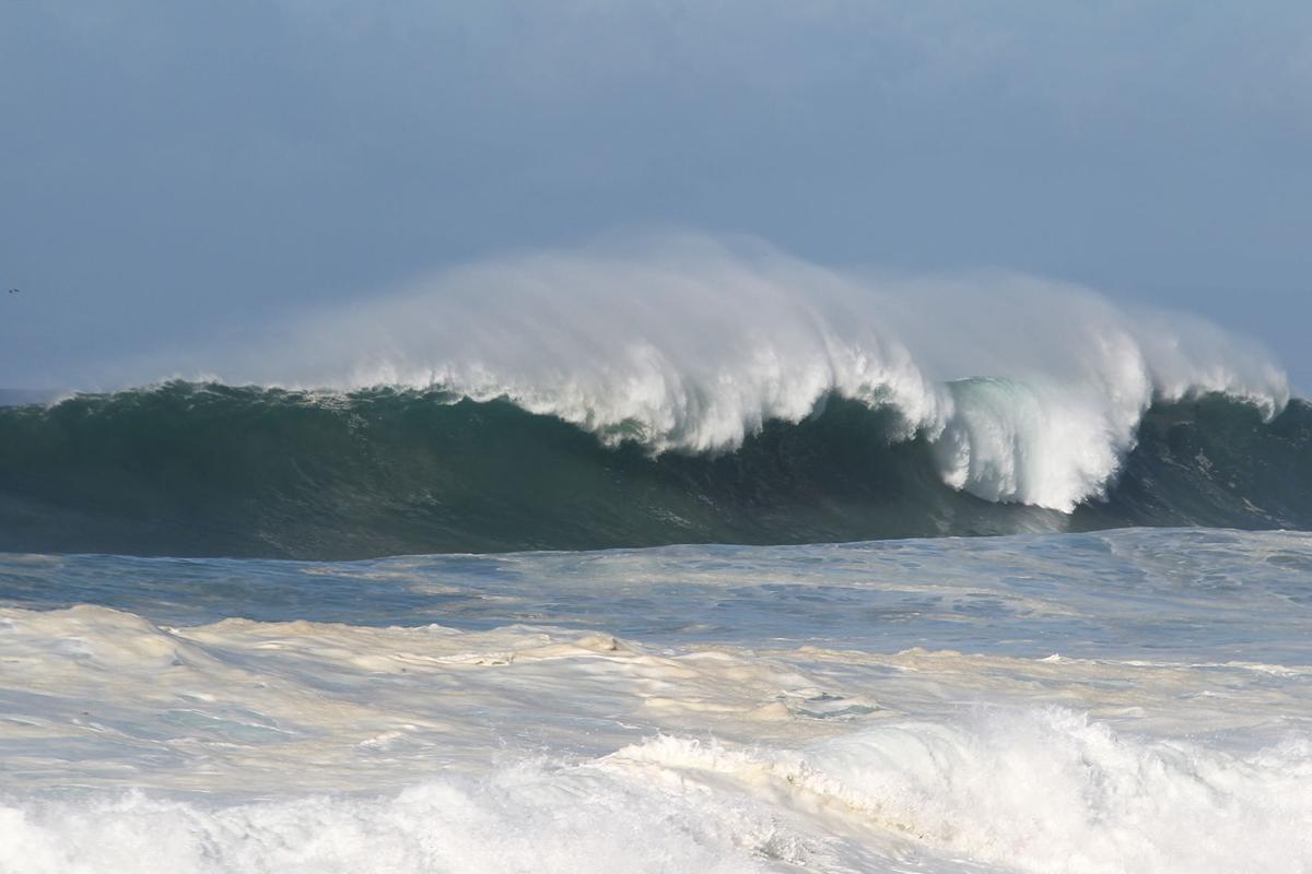 PHOTOS: Large swell pounds Central Coast with huge waves upward of 50 ...