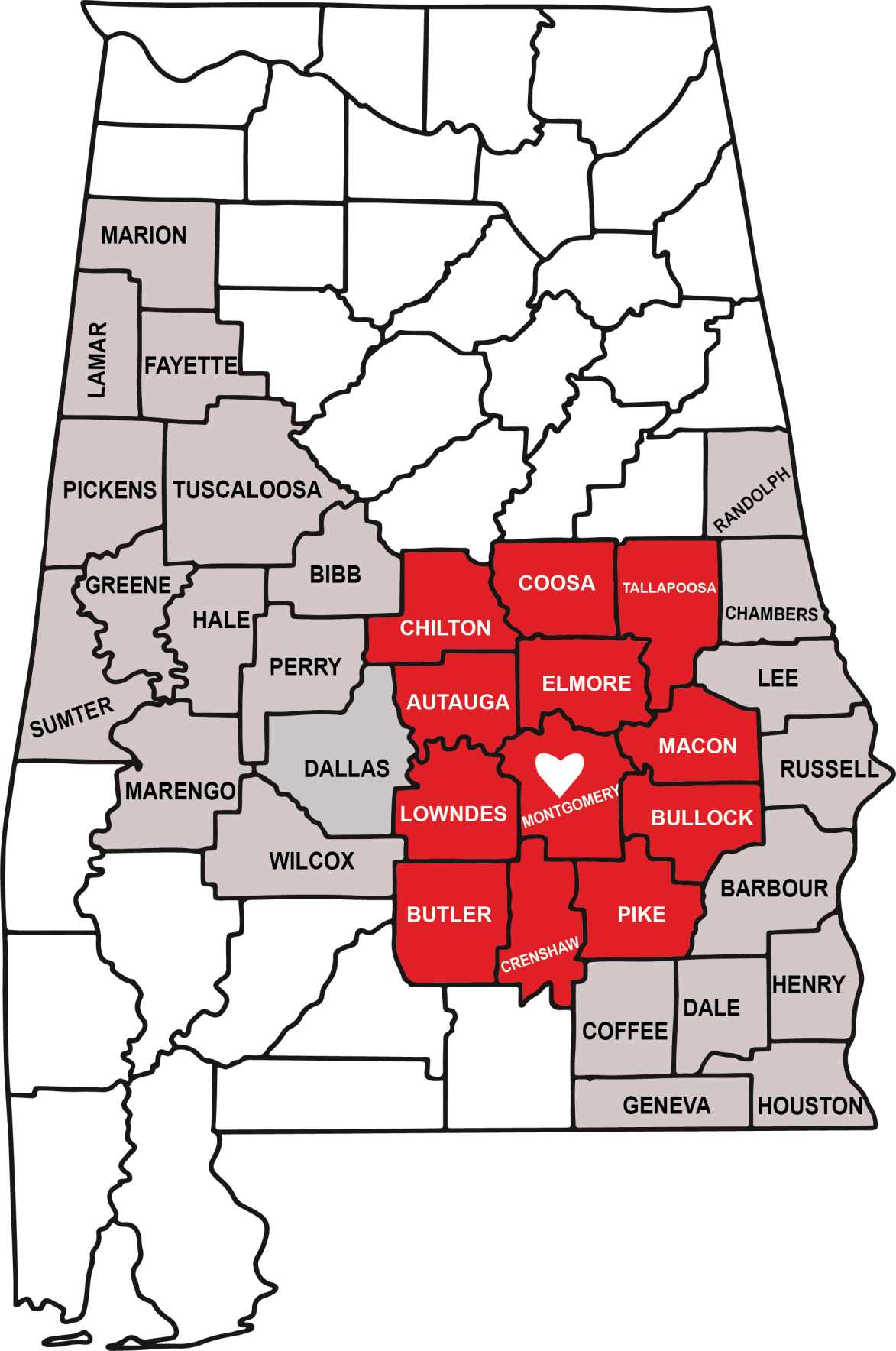 HAFB Map of Service | | montgomeryindependent.com