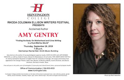 Author Amy Gentry to Speak at Huntingdon | News | montgomeryindependent.com