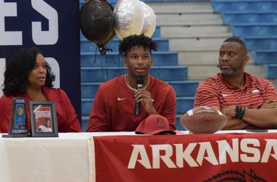 KJ Jackson honored with ceremony as record-setting QB heads to Arkansas ...