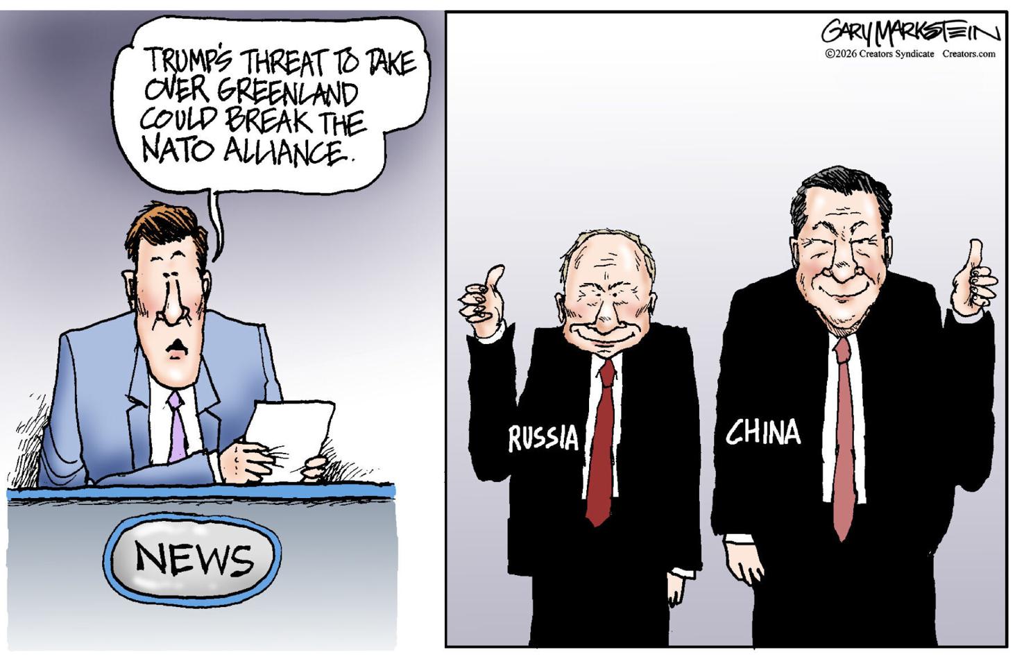 9 political cartoons grapple with Greenland