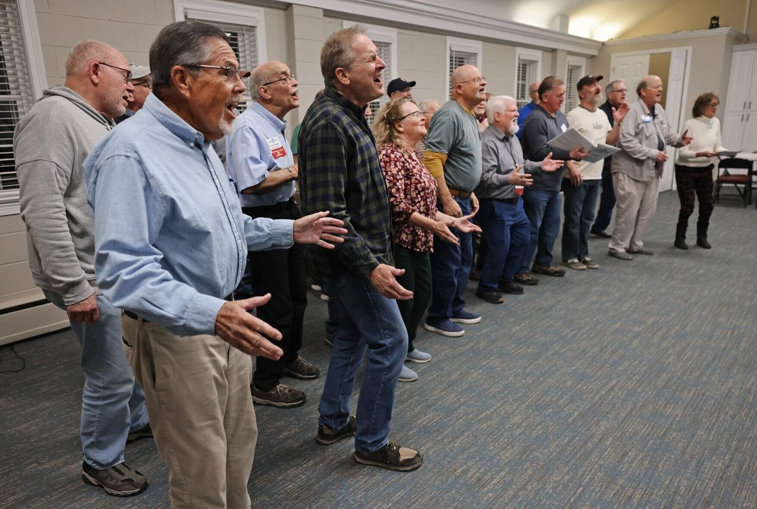 See photos, videos of Carolina Harmony Express a cappella chorus rehearsing for national competition