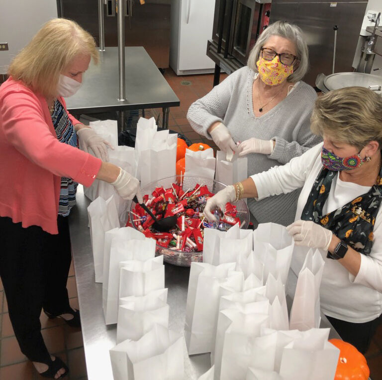 Drive-thru candy giveaway set at local church