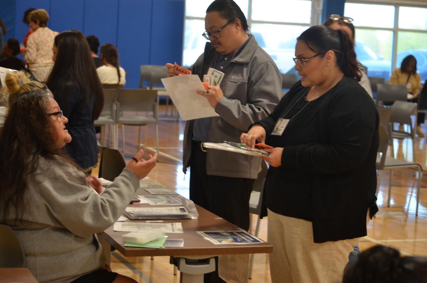 Judy Whitehead tries to get help from a banker played by Stephanie ...